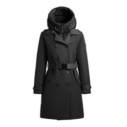 Khujo Between-Seasons Coat 'GORA' female Black size XS