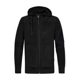 PETROL INDUSTRIES Zip-Up Hoodie male Black size XXL