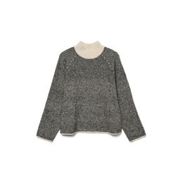 V&eacute;ro Moda VERO MODA Pullover 'FELIZE' Damen Gr&ouml;&szlig;e M ecru / graumeliert