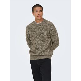 Only & Sons Only & Sons Pullover 'ONSBERNO' Herren Gr&ouml;&szlig;e M graumeliert