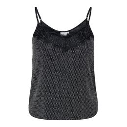Only Carmakoma Top 'CARCAROL' Damen Gr&ouml;&szlig;e XXXL/4XL schwarz / silber