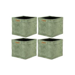 Lycce Aufbewahrungskorb 4er Pack in Salbeigr&uuml;n | Gr.: onesize