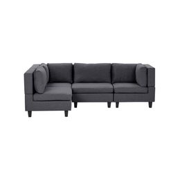 Beliani 4-tlg Modulsofa UNSTAD in Grau | Gr.: onesize