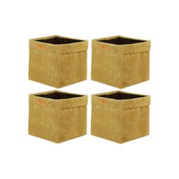 Lycce Aufbewahrungskorb 4er Pack in Senfgelb | Gr.: onesize