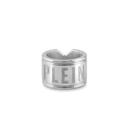 Philipp Plein Jewellery Ring 'Plein Double' Herren Größe 66 silber