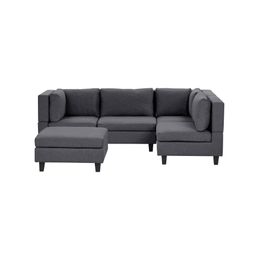 Beliani 5-tlg Ecksofa UNSTAD in Grau | Gr.: onesize