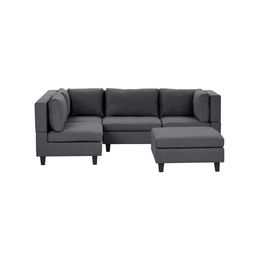 Beliani 5-tlg Ecksofa UNSTAD in Grau | Gr.: onesize