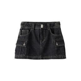 Bershka Skirt female Black size 36
