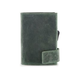 SecWaL Kreditkartenetui Geldbörse RFID Leder 9 cm in grün | Gr.: onesize