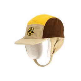 BVB M&uuml;tze Colorblock Logo Baby-Kleinkinder in Braungelb | Gr.: onesize