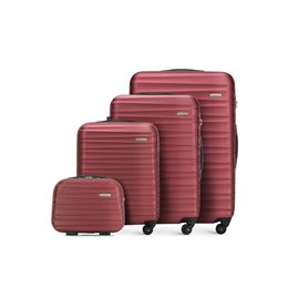 Wittchen 4tlg. Koffer Set GROOVE Line Collection in Burgundy | Gr.: onesize