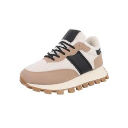 Ital-Design Freizeitschuh in Hellbraun und Beige | Gr.: 37