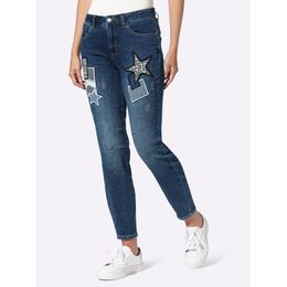 Heine 5-Pocket-Jeans in blue-stone-washed | Gr.: 46