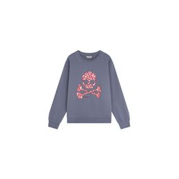 Scalpers Sweatshirt M&auml;dchen Gr&ouml;&szlig;e 104 creme / saphir / rubinrot / cranberry