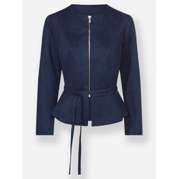 Heine Lederimitat-Blazer in marine | Gr.: 40
