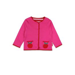 Toby tiger Jacke zum Wenden mit Apfel-Applikationen in rosa | Gr.: 86