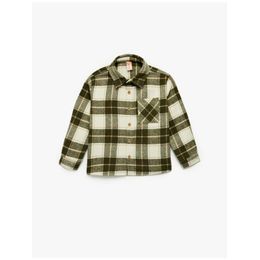 KOTON SHIRTS LS in Ekru Karomuster | Gr.: 0-12 Monate
