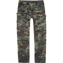 Brandit Cargohose "Adven Slim Fit Pants" in Camouflage | Gr.: XL