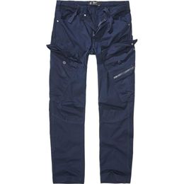 Brandit Cargohose "Adven Slim Fit Pants" in Blau | Gr.: L