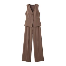 Mango Jumpsuit 'Vesty' Damen Gr&ouml;&szlig;e 7XL braun