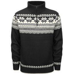 Brandit Strickjacke / Cardigan "Norwegian Troyer" in Schwarz | Gr.: L
