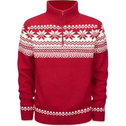 Brandit Strickjacke / Cardigan "Norwegian Troyer" in Rot | Gr.: L