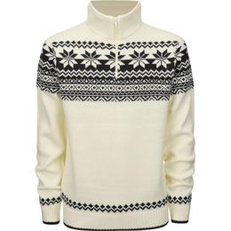 Brandit Strickjacke / Cardigan "Norwegian Troyer" in Wei&szlig; | Gr.: M