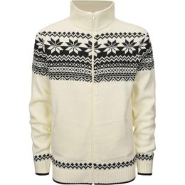 Brandit Strickjacke / Cardigan "Norwegian Cardigan" in Weiß | Gr.: XXL
