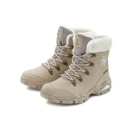 Lascana Winterstiefelette in beige | Gr.: 42
