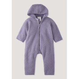 hessnatur Wollfleece Overall in lavendel | Gr.: 62/68