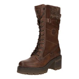 Mustang Schnürstiefel Damen Größe 36 braun / braunmeliert Winterschuhe