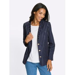 Sieh an! Blazer in marine-weiß-gestreift | Gr.: 42