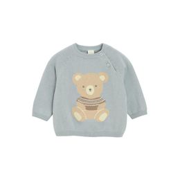 Cool Club Pullover Jungen Gr&ouml;&szlig;e 80 rauchblau / hellbraun