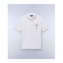 Napapijri Polo "E-Fete Ss" in Weiß | Gr.: XL