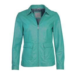 JCC Lederjacke 3102222 in deep turquoise | Gr.: 40