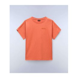 Napapijri T-Shirt "S-Eclair Logo Ss" in Orange | Gr.: XXL