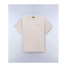 Napapijri T-Shirt "S-Eclair Logo Ss" in Beige | Gr.: L