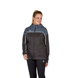 Damen Change By Erima Trainingsjacke mit Kapuze in black grey/slate grey/weiß | Gr.: 34