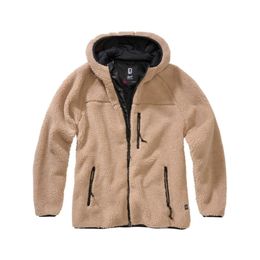 Brandit Fleecejacke/Fleecepullover "Women Teddyfleece Jacket Hooded" in Braun | Gr.: L