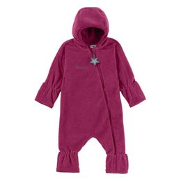 Sterntaler Overall Fleece in magenta melange | Gr.: 86