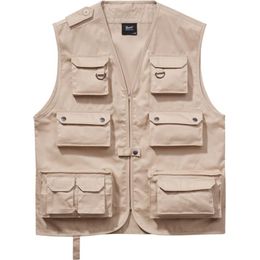 Brandit Weste "Hunting Vest" in Beige | Gr.: 7XL