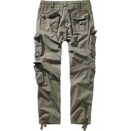 Brandit Cargohose "Pure Slim Fit Pants" in Gr&uuml;n | Gr.: L