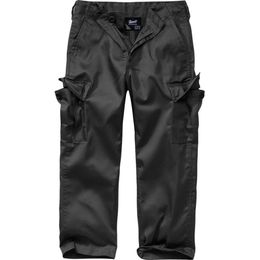 Brandit Kinder Cargohose "Kids Us Ranger Pants" in Schwarz | Gr.: 122/128