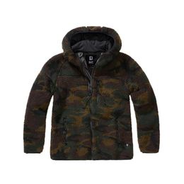 Brandit Fleecejacke/Fleecepullover "Women Teddyfleece Jacket Hooded" in Camouflage | Gr.: XL