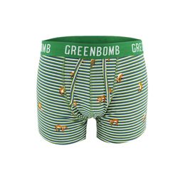 Greenbomb Trunk Animal Sloth in Grün gestreift | Gr.: XL