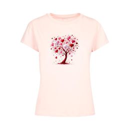 F4NT4STIC Box Tee Herz Baum Aquarell Druck in pink | Gr.: L