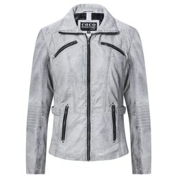CBL Damen Lederjacke in wei&szlig; | Gr.: 42