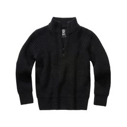 Brandit Pullover "Kids Marine Pullover Troyer" in Schwarz | Gr.: 170