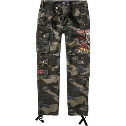 Brandit Cargohose "Irm Pure Slim Trouser" in Camouflage | Gr.: L