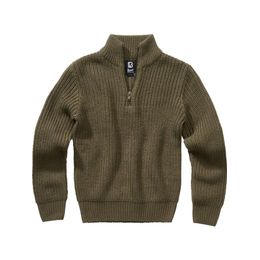 Brandit Pullover "Kids Marine Pullover Troyer" in Grün | Gr.: 122